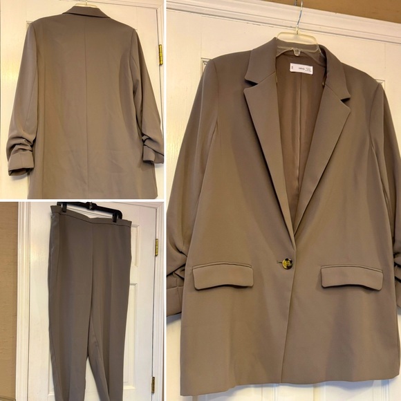 Mng Suit | Pants & Jumpsuits | Mng Chic Olive Womens Pantsuit | Poshmark